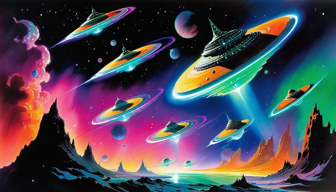 alien armada - AI Generated Artwork - NightCafe Creator