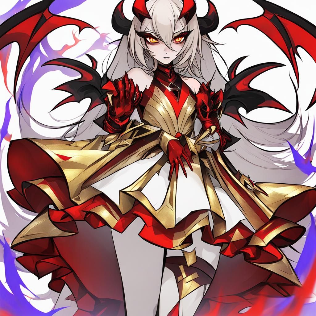 Lillith the Pyro Demon Girl - AI Generated Artwork - NightCafe Creator