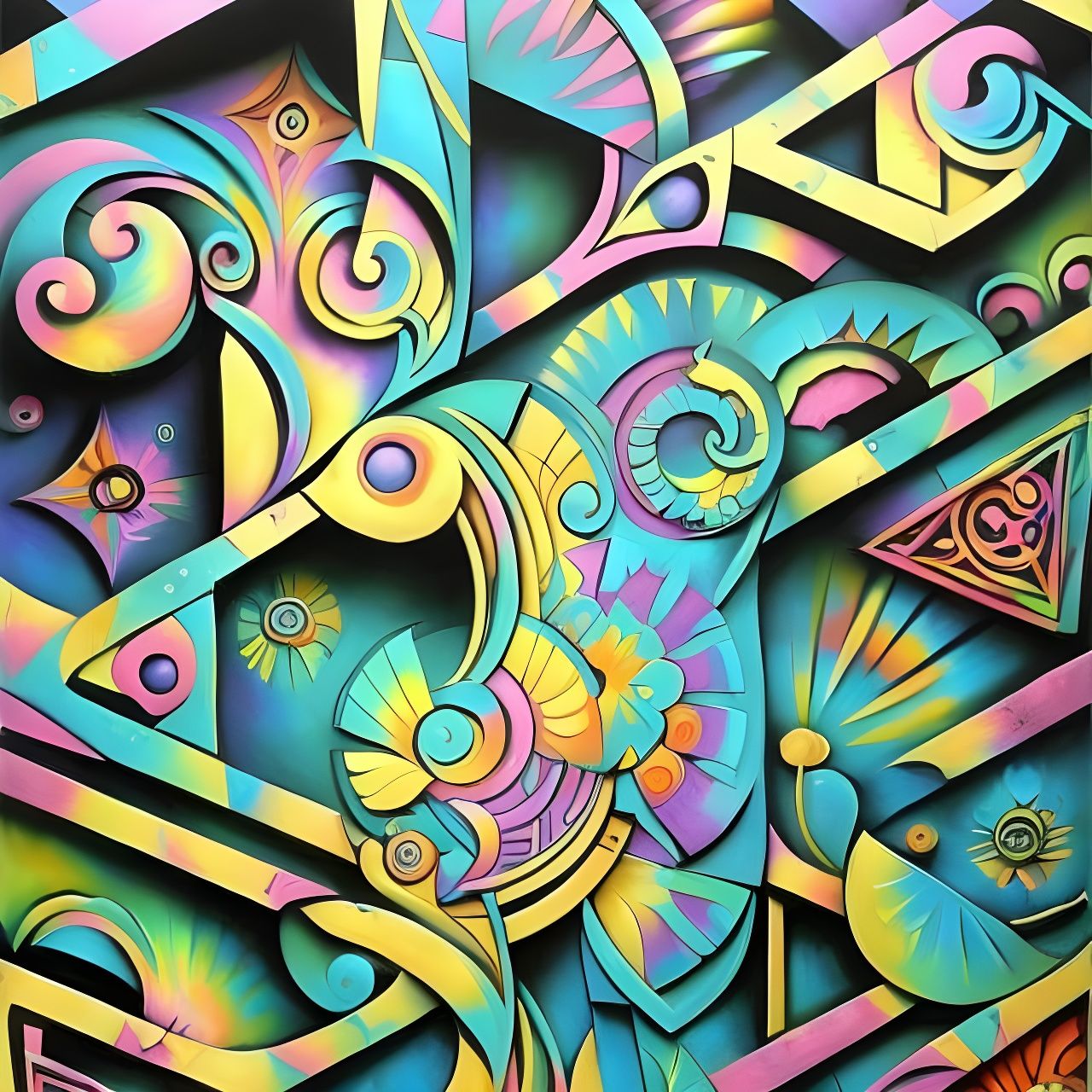 Abstract psy-art 19may23 - AI Generated Artwork - NightCafe Creator