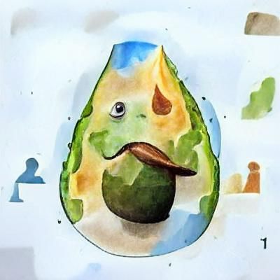 a twitter avatar in the shape of an avocado - AI Generated Artwork ...
