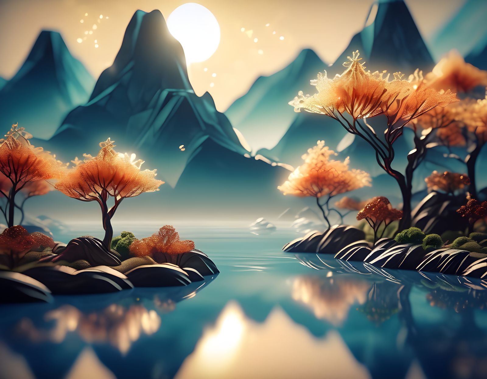 Chinese landscape - Traditional Chinese Silk Landscape Artw...