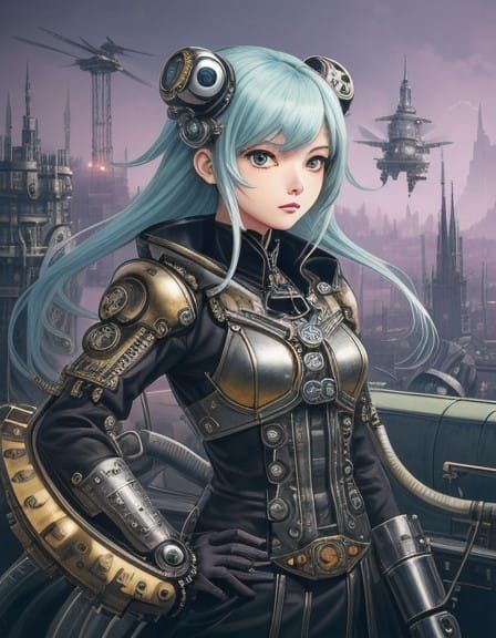 "Create an illustration inspired by *Range Murata's* style in *Last ...