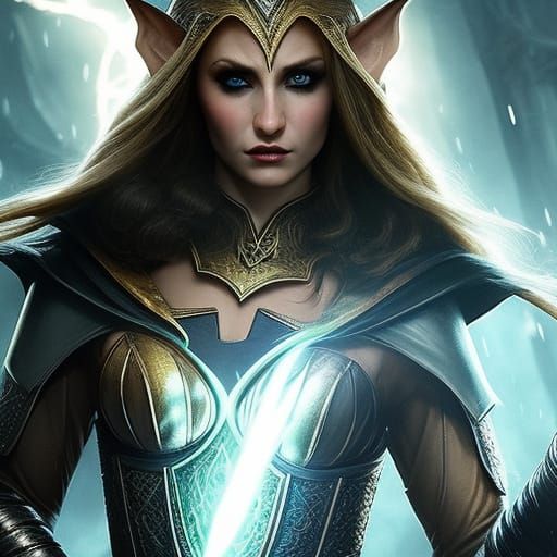 Elf wizard dnd style - AI Generated Artwork - NightCafe Creator