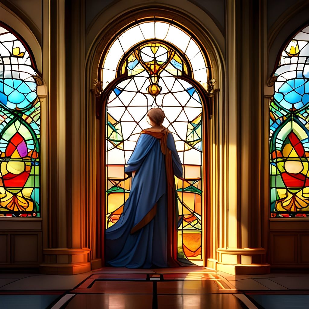 Stained glass art windows - AI Generated Artwork - NightCafe Creator