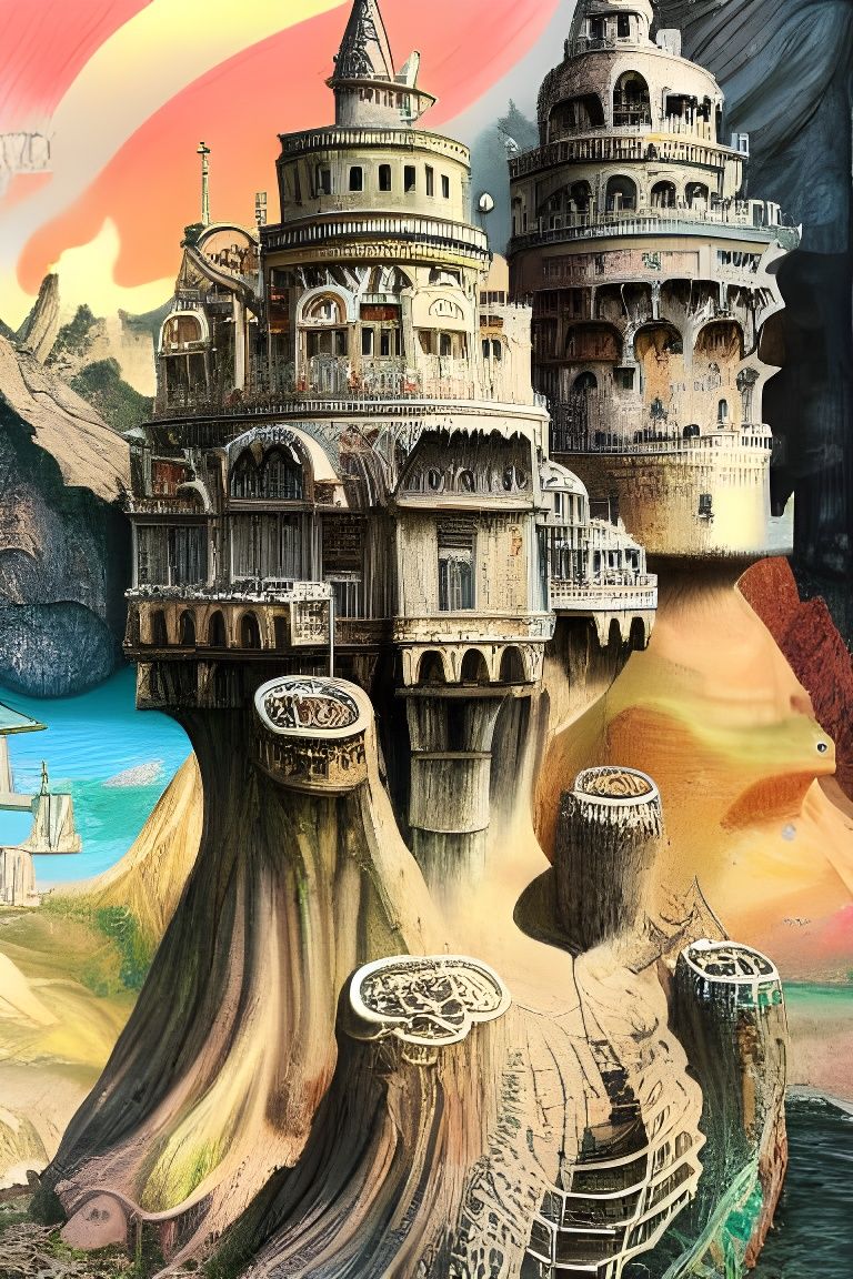 Kingdom in the sky - AI Generated Artwork - NightCafe Creator