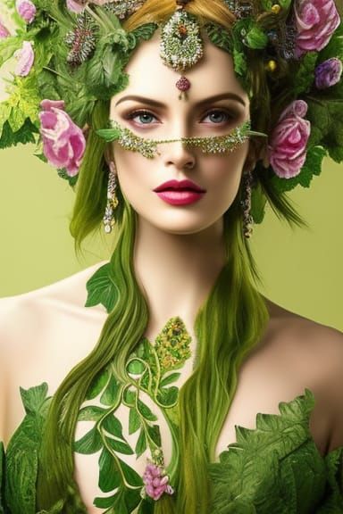 Nature Goddess - AI Generated Artwork - NightCafe Creator