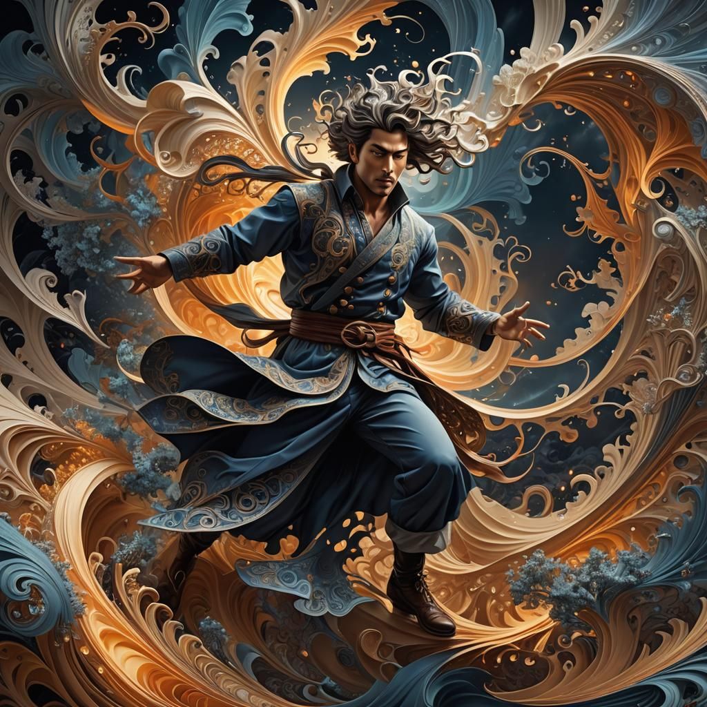 fighting against the raging wind - AI Generated Artwork - NightCafe Creator