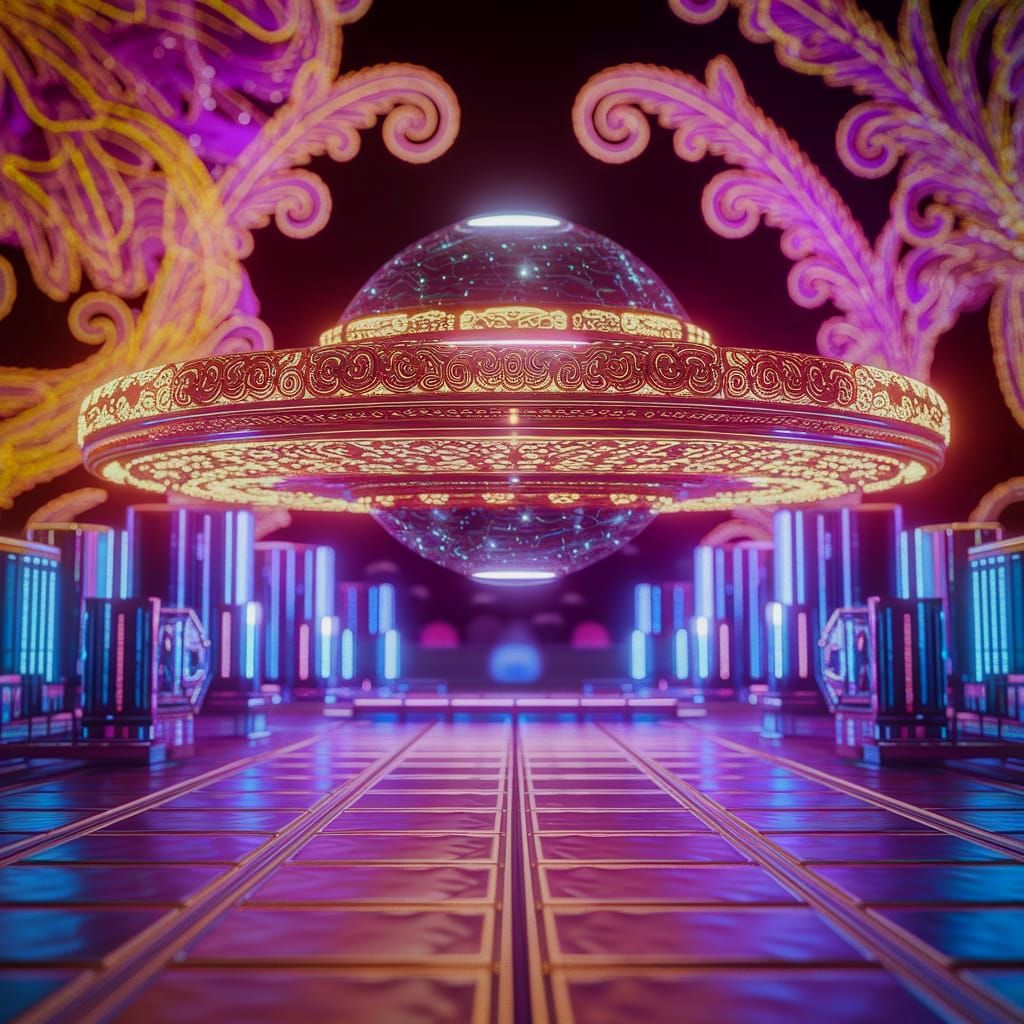 3/5/2025-Sci-Fi Rococo UFO - Rococo UFO Illuminates Futuris...