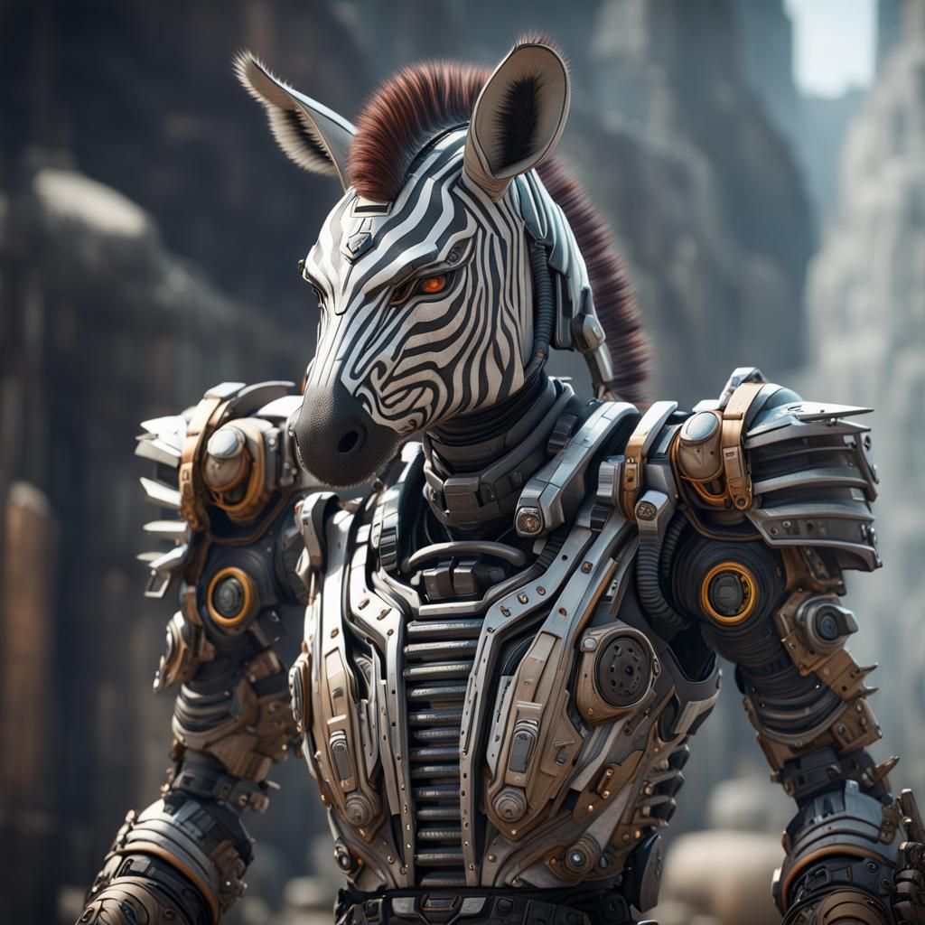 Borealin Uplifted Zebra - AI Generated Artwork - NightCafe Creator