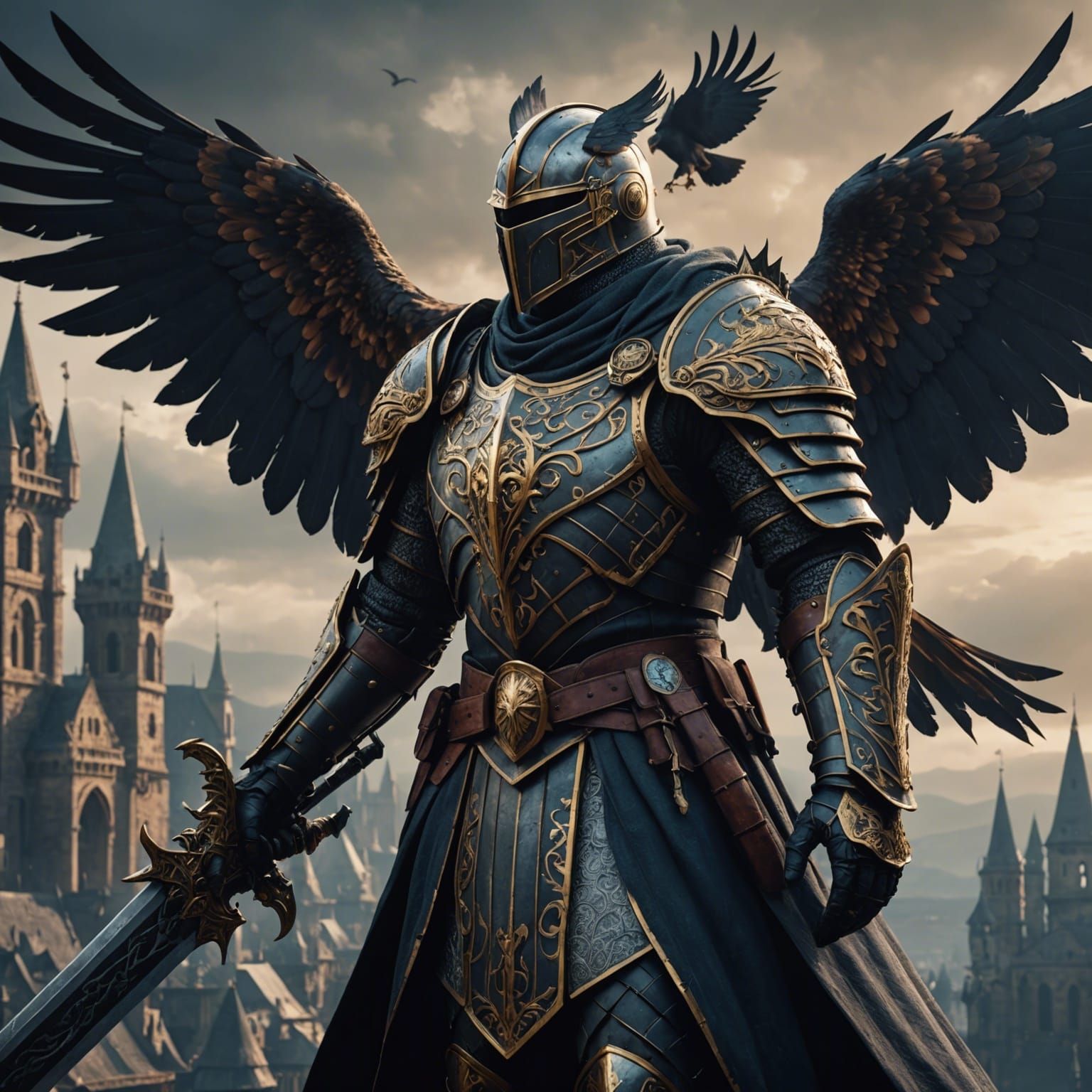 Knight hawk - AI Generated Artwork - NightCafe Creator