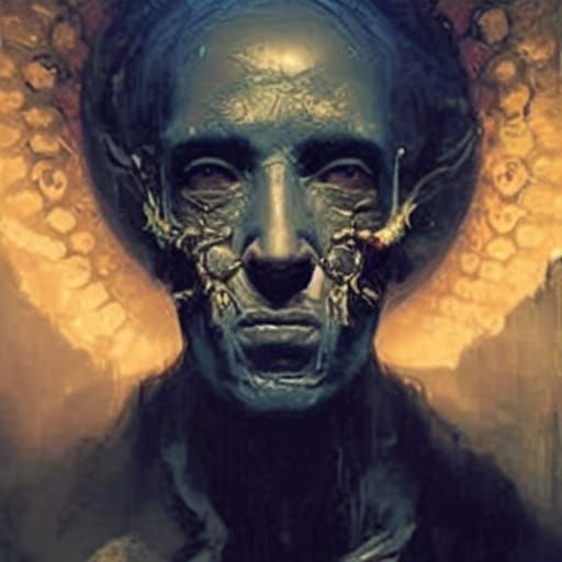 Artfical Intelligence portrait GOD 8k resolution sinister by Greg ...