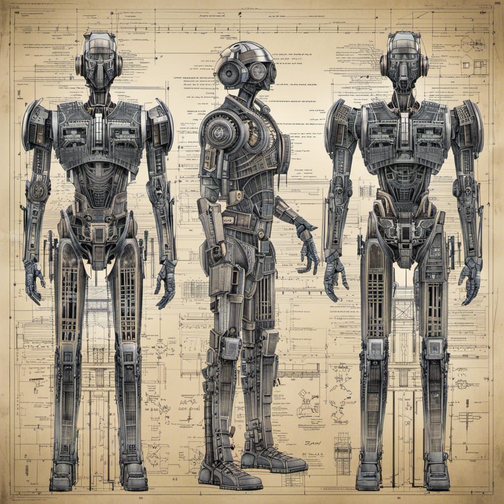 Futuristic Humanoid Androids - AI Generated Artwork - NightCafe Creator