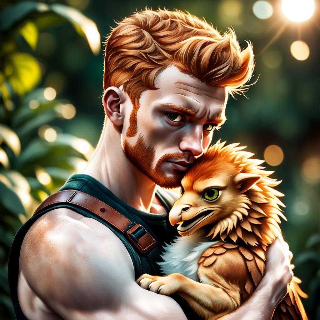 Griffin in human form - AI Generated Artwork - NightCafe Creator