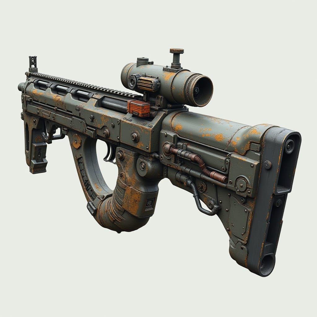 Mechanized Anti-Material Rifle from Automaton Part... - AI Art