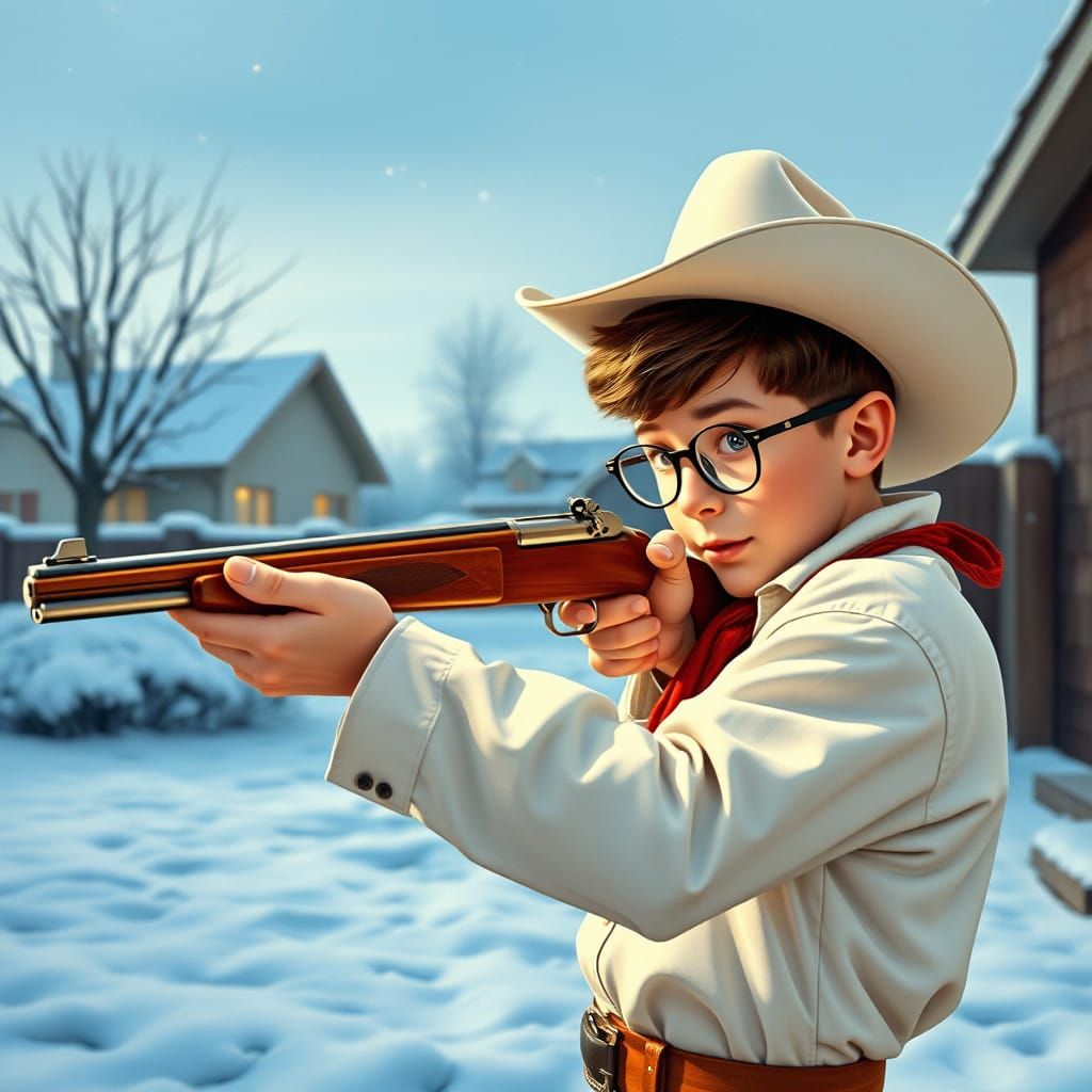 You'll shoot your eye out! - Ralphie Aims His Red Ryder BB R...