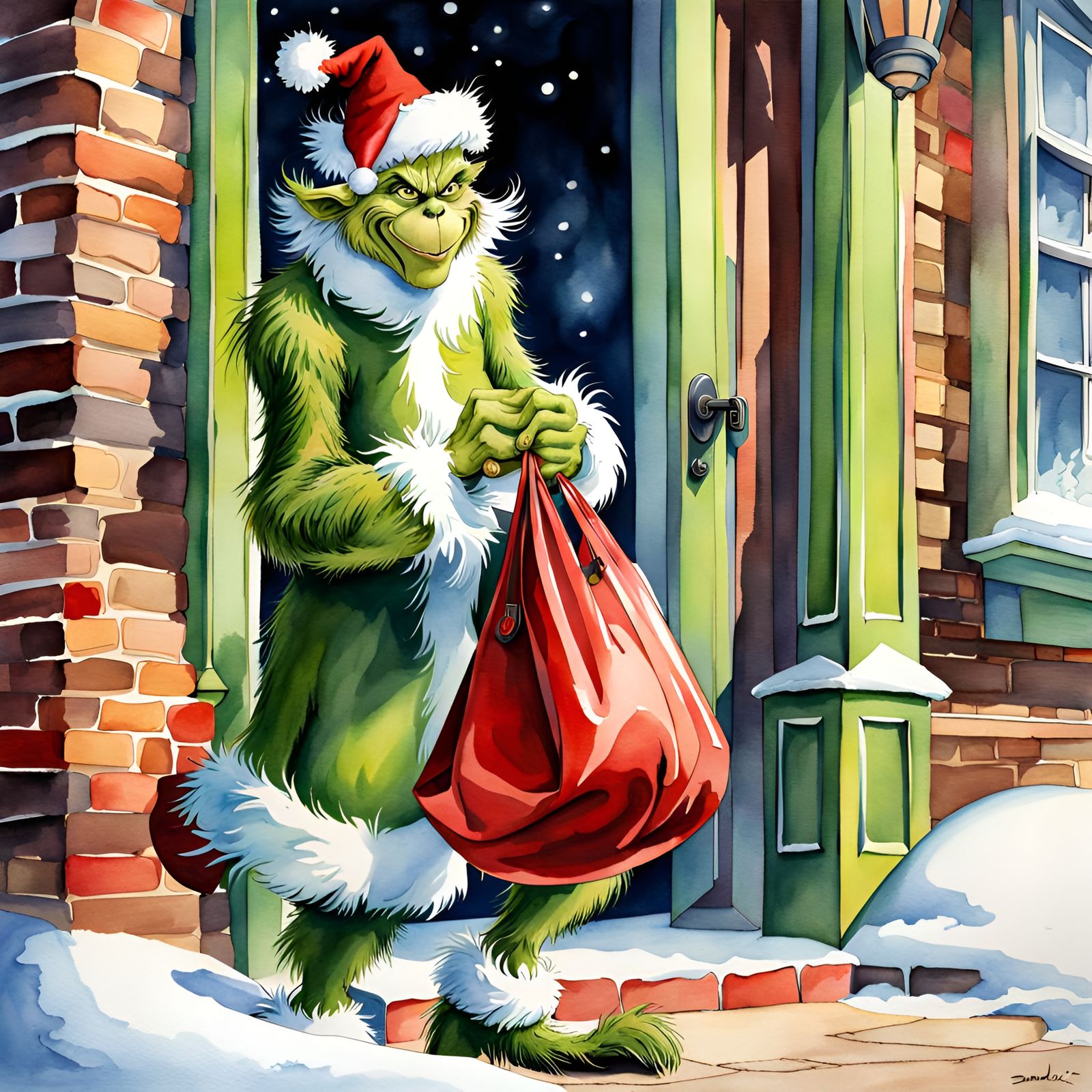 The Mean Old Grinch 7 - AI Generated Artwork - NightCafe Creator