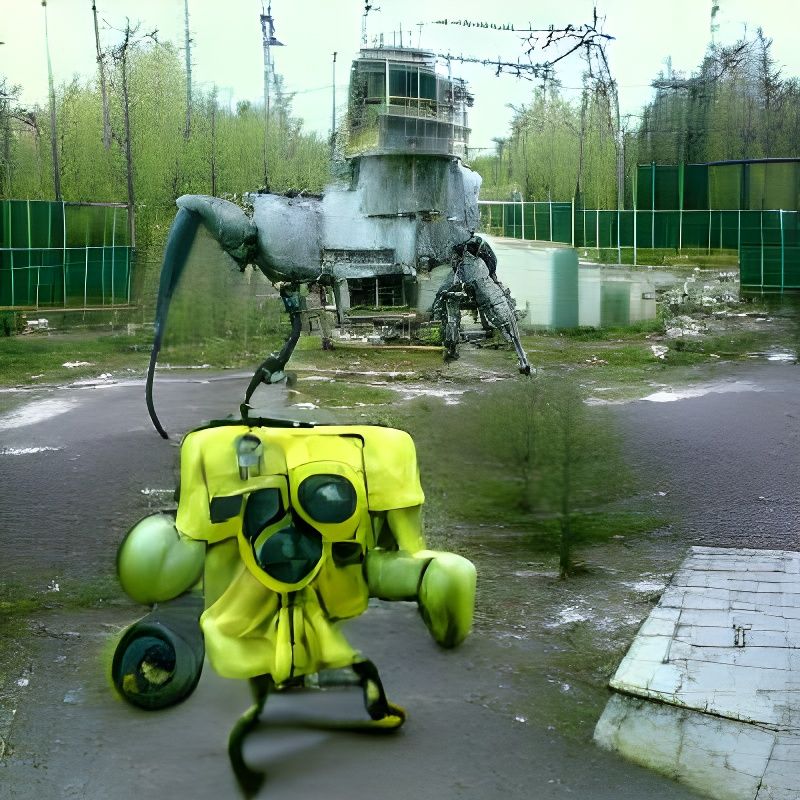 Chernobyl Robot - AI Generated Artwork - NightCafe Creator