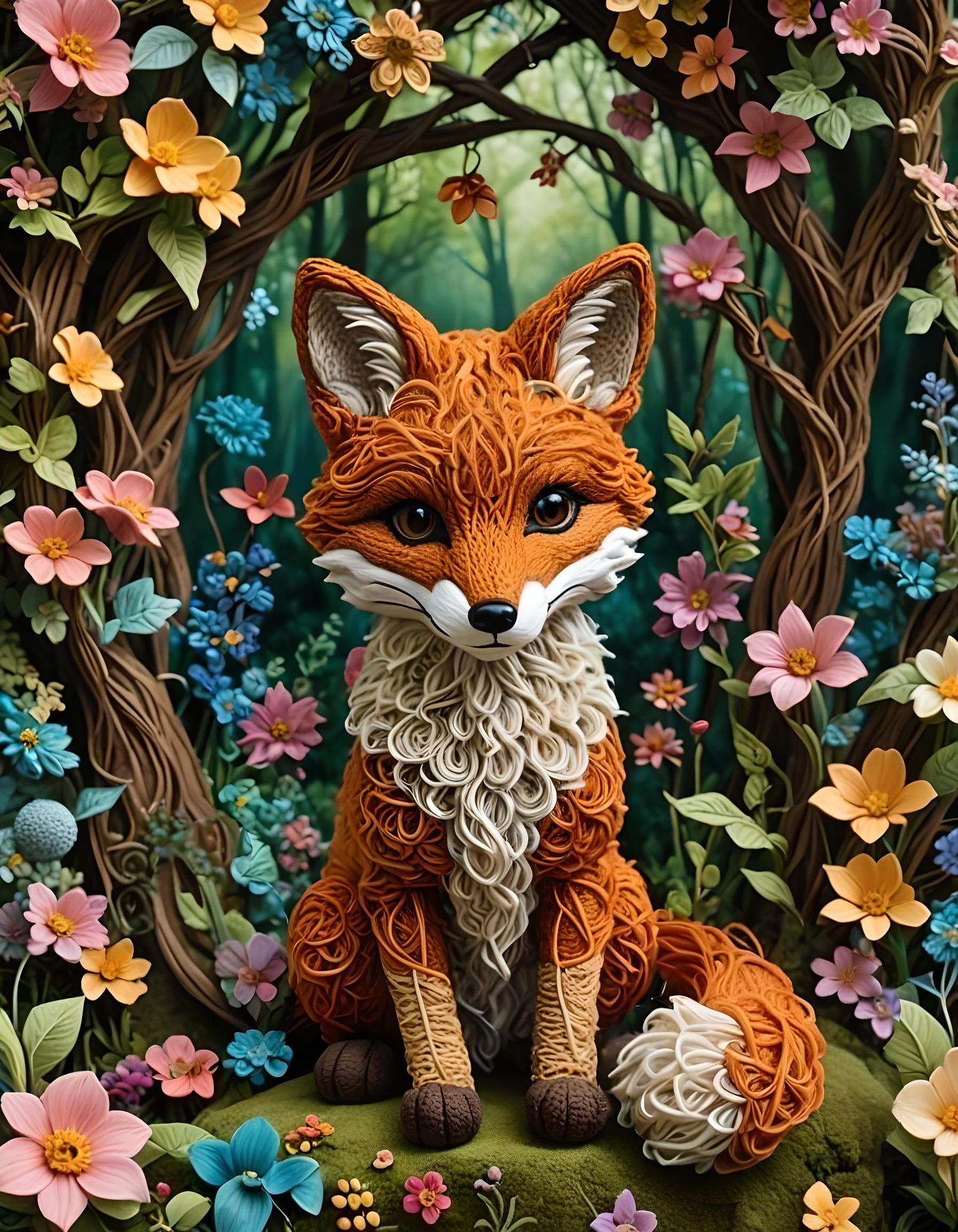 String Fox- Daily challenge #729 - NightCafe Creator