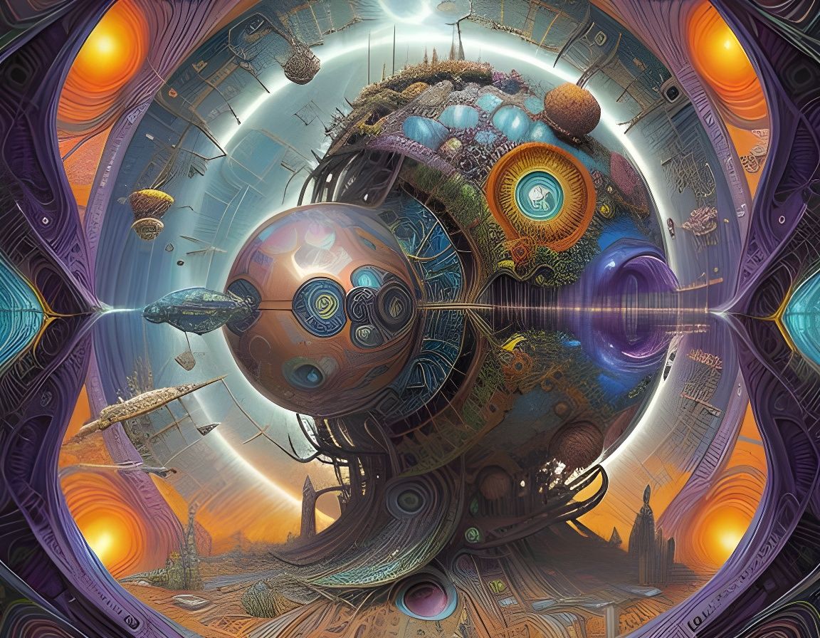 chaka laka boom boom solarpunk cyberpunk hyperdetailed colorful ...