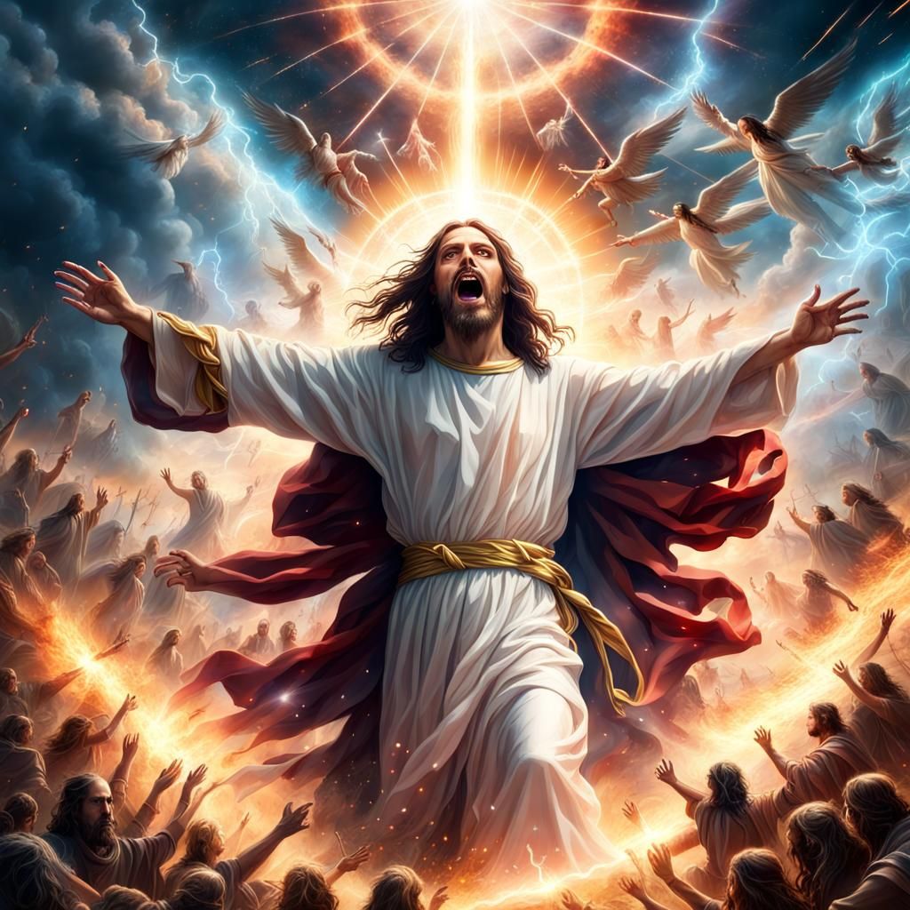 JESUS TRIUMPHS OVER DEATH - AI Generated Artwork - NightCafe Creator