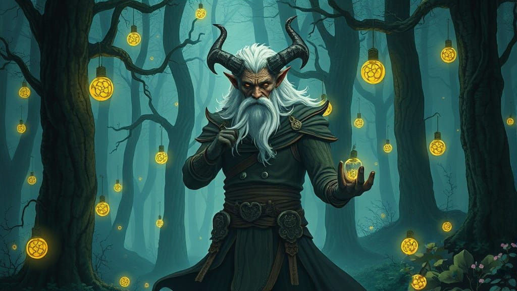 Whispering Spirits in an Enchanted Woodland Landsc... - AI Art