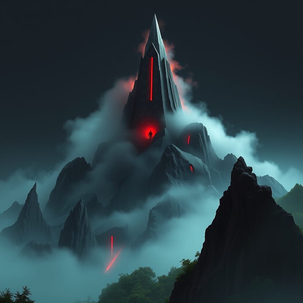 Mysterious Sith Temple Spire on Yavin IV - AI Art