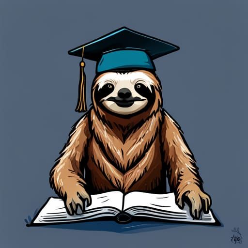 A Smart Sloth : r/nightcafe