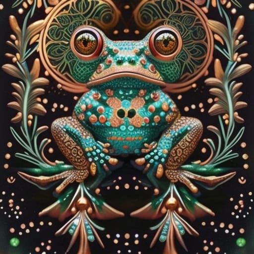 stunning interpretation of the cutest little frog in the world + highly ...