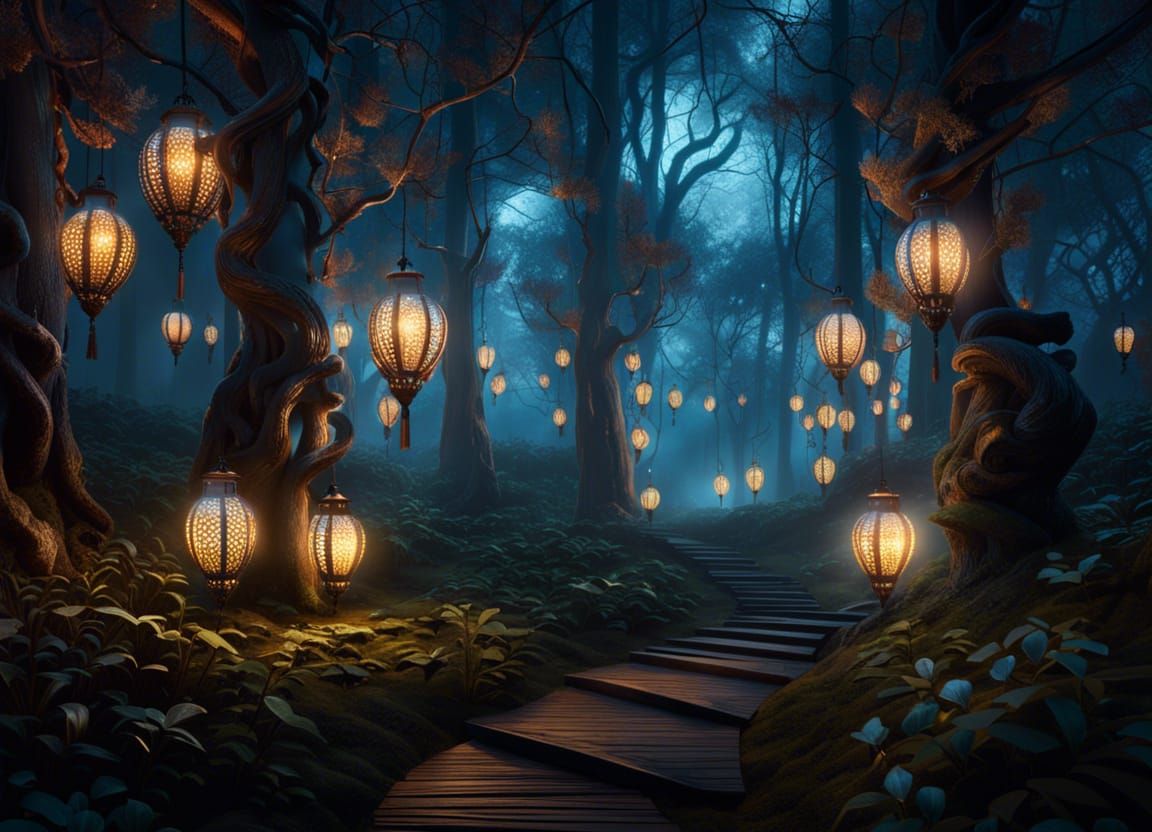 Glowing path - AI Generated Artwork - NightCafe Creator