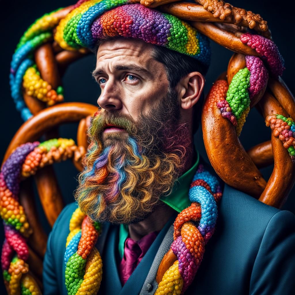 Pretzel man. - AI Generated Artwork - NightCafe Creator