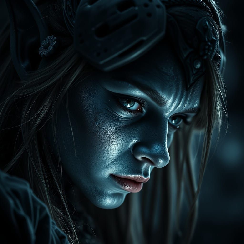 Fantasy - Moonlit Elf in Hyperrealistic Style