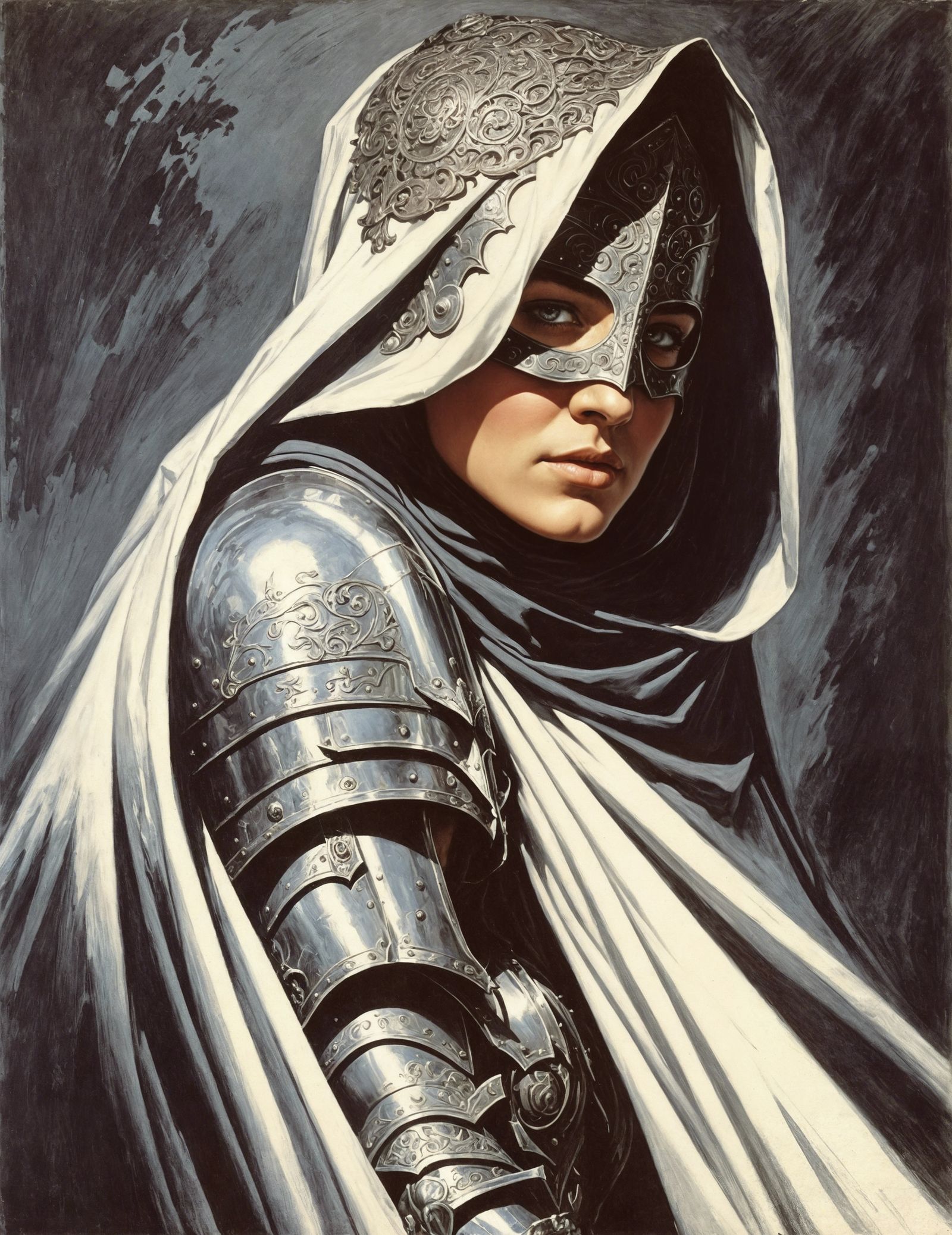 16k resolution, art by Bernie Wrightson, Boris Vallejo, Frank Frazetta ...