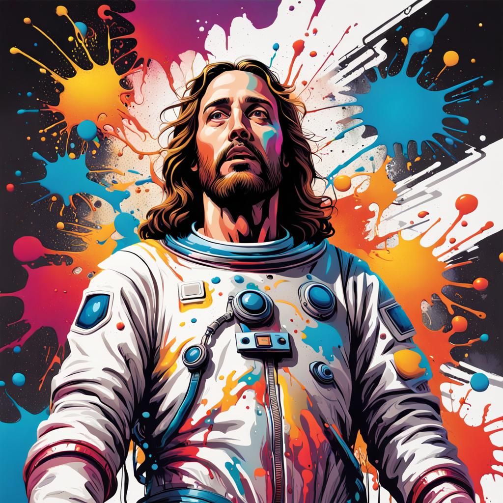 Jesus Astronaut - AI Generated Artwork - NightCafe Creator