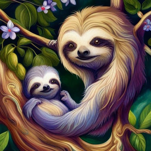 Sloth - AI Generated Artwork - NightCafe Creator