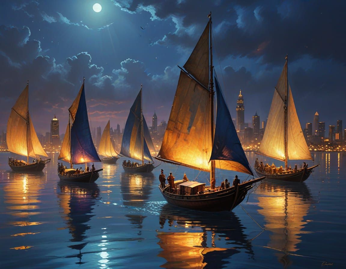 The ships of Punt depart for Hyadrat