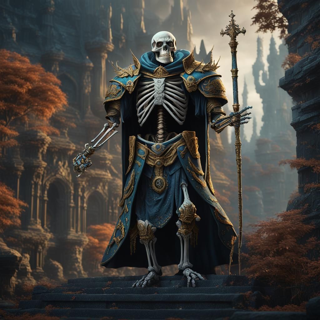 Skeleton Emperor - AI Generated Artwork - NightCafe Creator