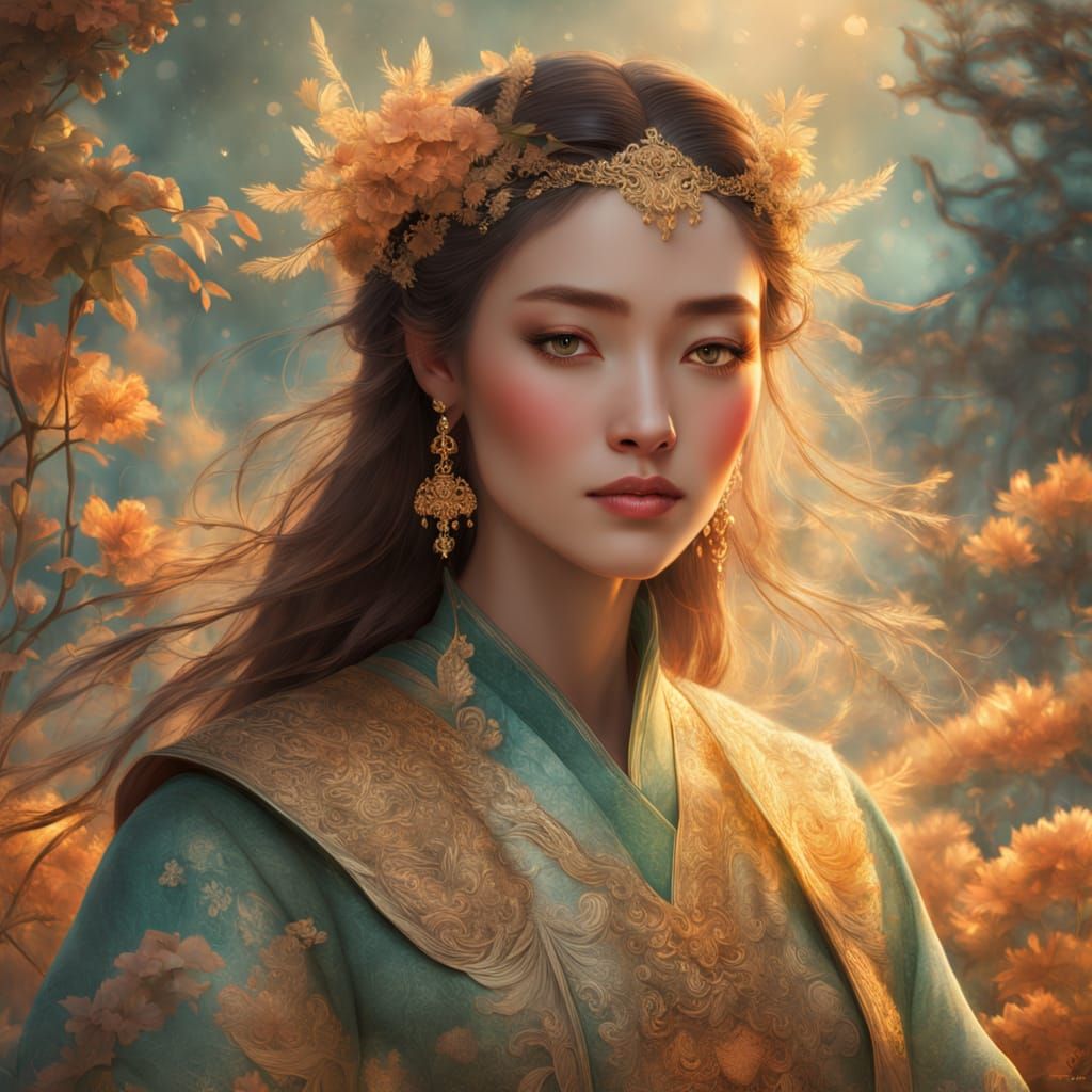 Yao Ji - Princess of Beautiful Jade in an Enchanted Garden