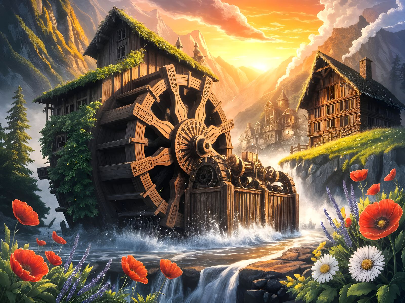 River Roar, The Colossal Waterwheel