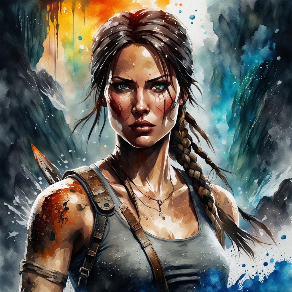 Lara Croft as Tomb Raider - AI Generated Artwork - NightCafe Creator
