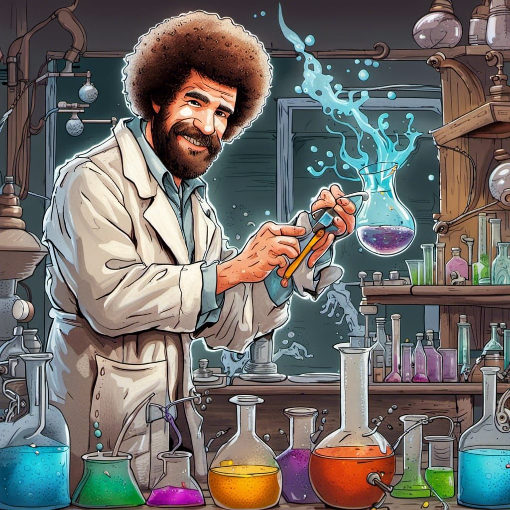 Is that paint in the beakers? - AI Generated Artwork - NightCafe Creator