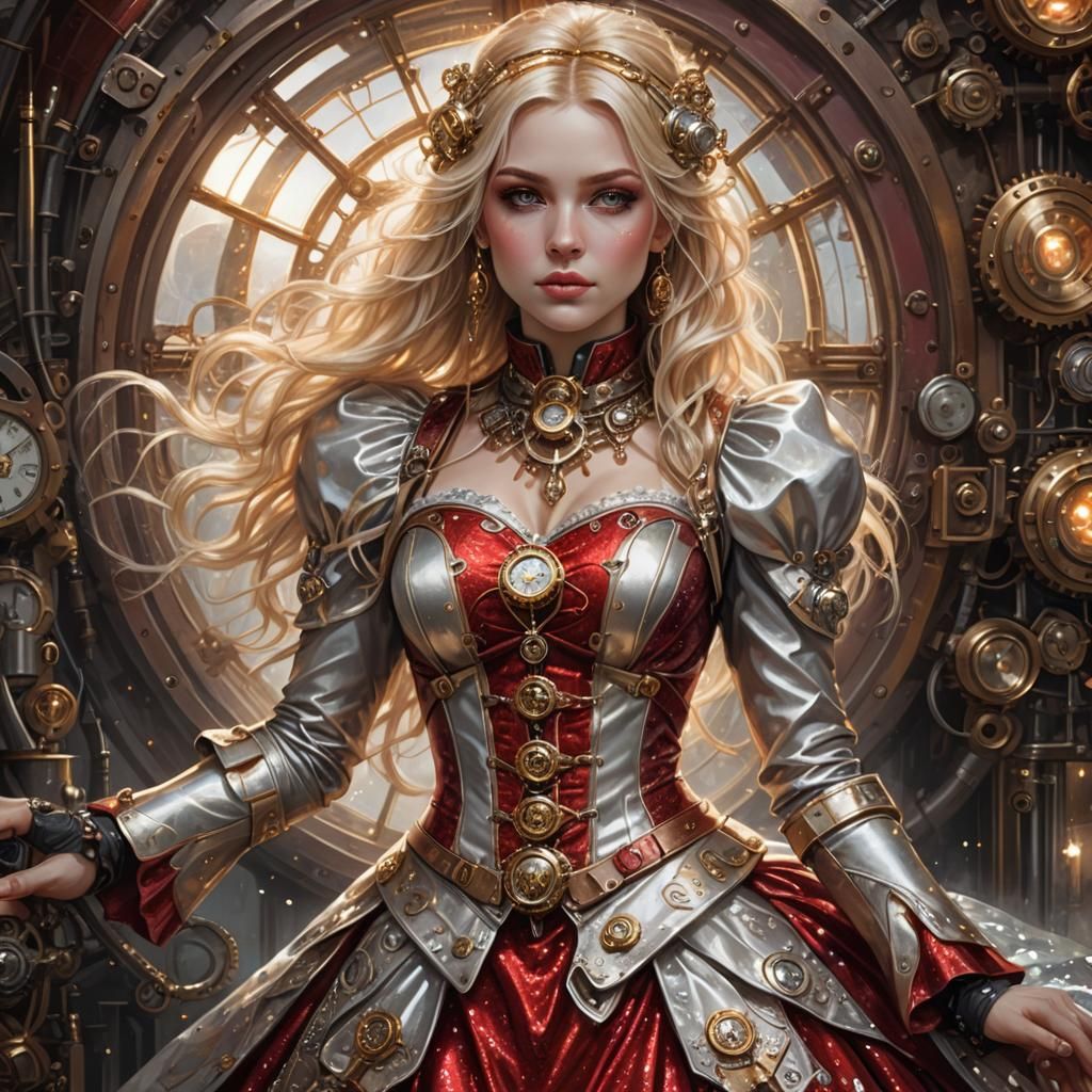 Romantic Steampunk 9 - AI Generated Artwork - NightCafe Creator