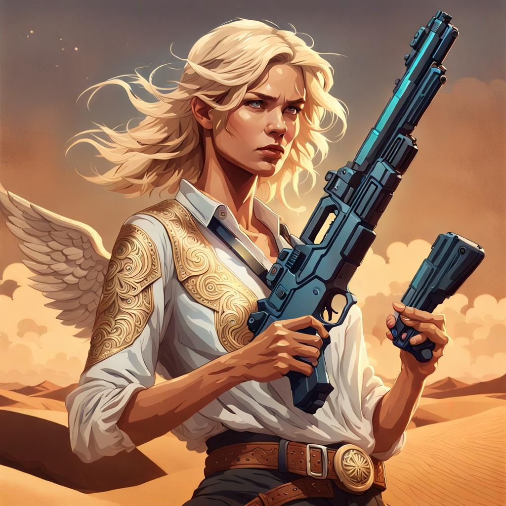 Western angel - AI Generated Artwork - NightCafe Creator