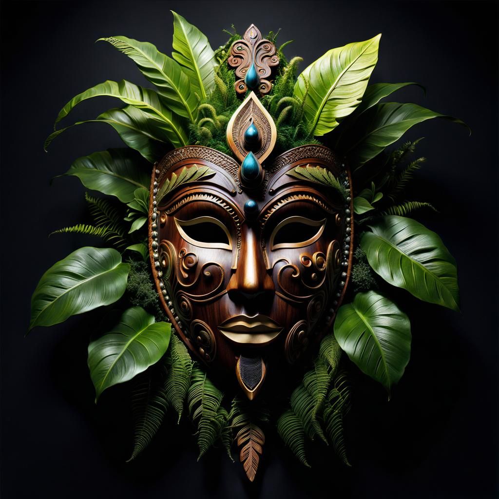 voodoo mask - AI Generated Artwork - NightCafe Creator