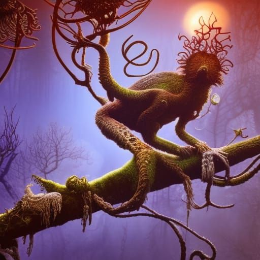 Forest cryptid - AI Generated Artwork - NightCafe Creator