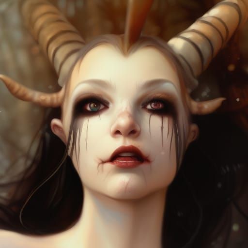 Female Krampus - AI Generated Artwork - NightCafe Creator