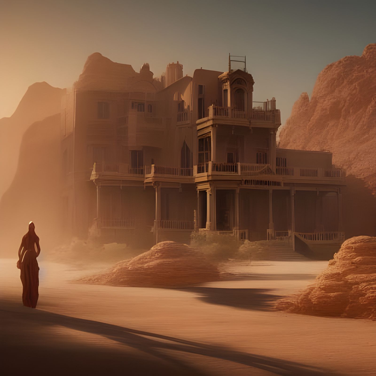 Desert Ghost - AI Generated Artwork - NightCafe Creator