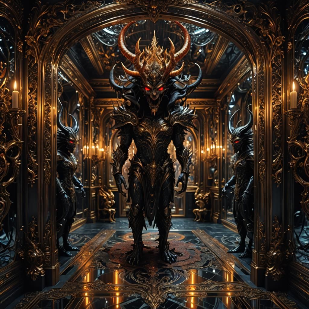 Demonic entities reflect in mirrors - AI Generated Artwork - NightCafe ...