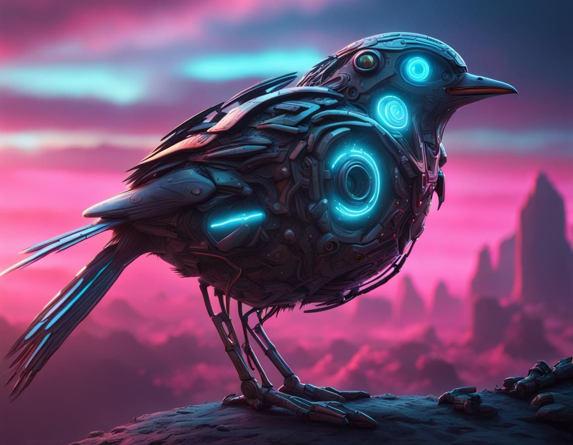 intergalactic cyborg bird - AI Generated Artwork - NightCafe Creator