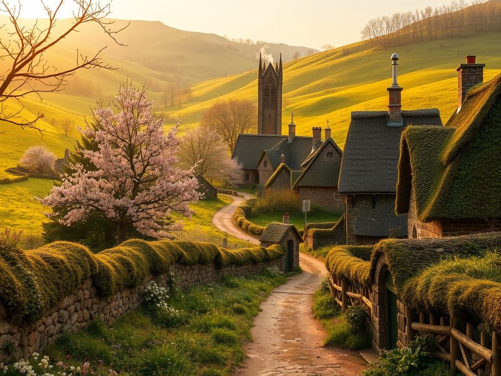 Medieval springtime village 2 - Medieval Springtime Village ...