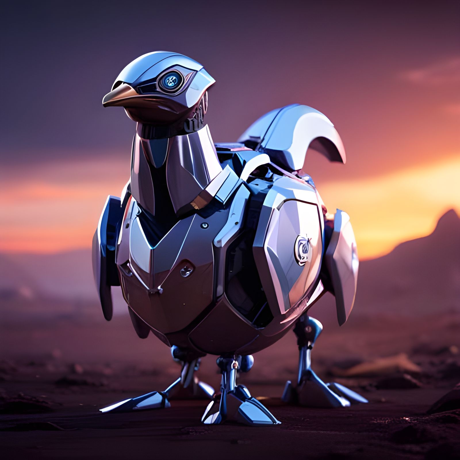 Robo Bird V1 - AI Generated Artwork - NightCafe Creator